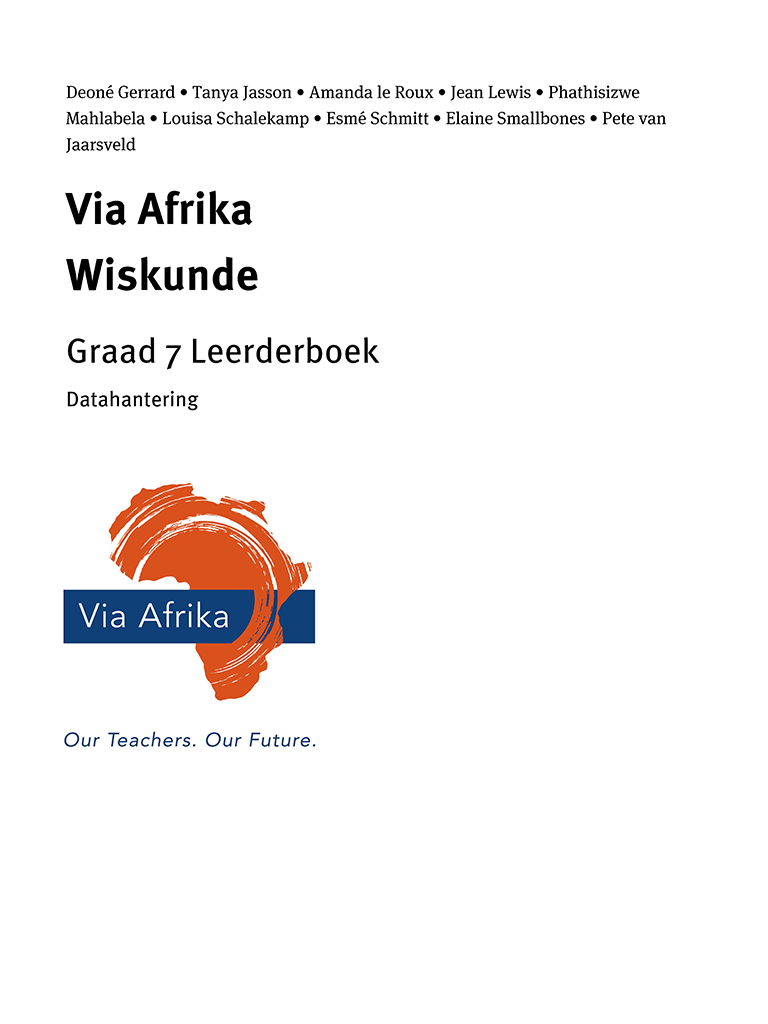 eBoek Enkel Onderwerp ePub vir tablette: Datahantering vir Via Afrika ...